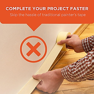 Black+Decker 12-Inch Paint Shield, Trim Guide for Painting Straight Lines