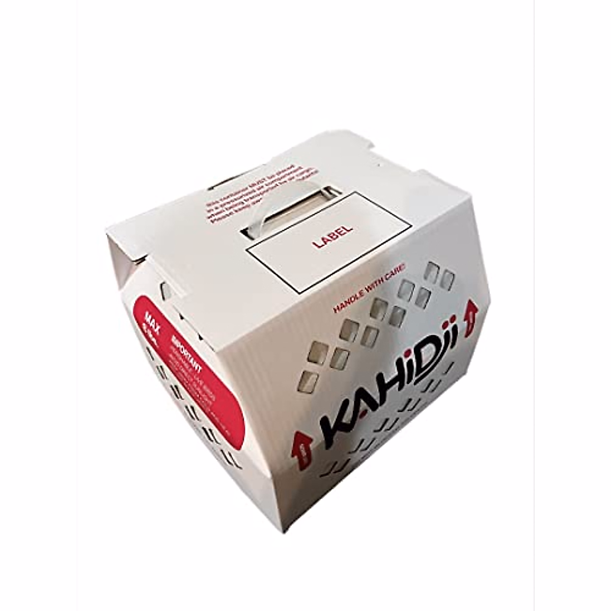 Live Bird Shipping Box with Divider Economy Size 12" x 12" x 10" Tall - for Poultry, Quails, Pigeons & Canaries 1 Box (1 ct)