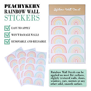 Rainbow Wall Decal | Nursery Decor | Kids Wall Sticker | Muted Boho Rainbow | Watercolor Rainbow Wall Sticker