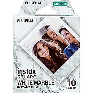 instax Square White Marble Film - 10 Exposures