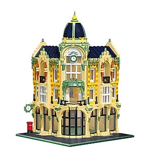 General Jim's Corner Post Office Modular Building Set - 3-Story Design with Post Office, Art School, Pottery Studio, Red Mail Truck & Realistic City Details for Architecture Lovers