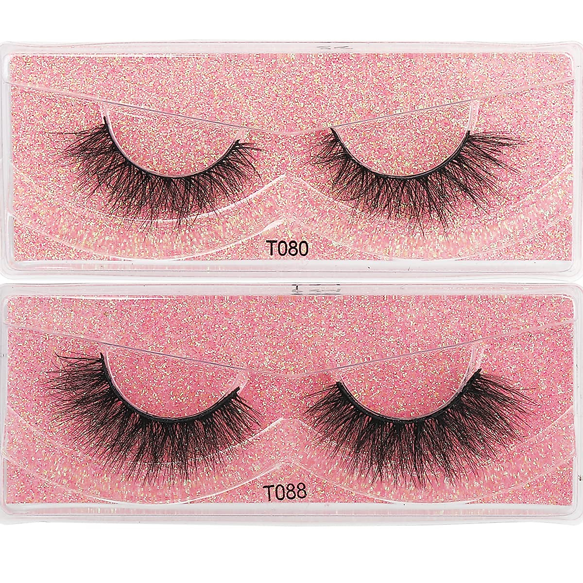 Dedbol 10 pairs of 10 models of 6D artificial fluffy natural mink eyelashes, dramatic false eyelashes(style 4)
