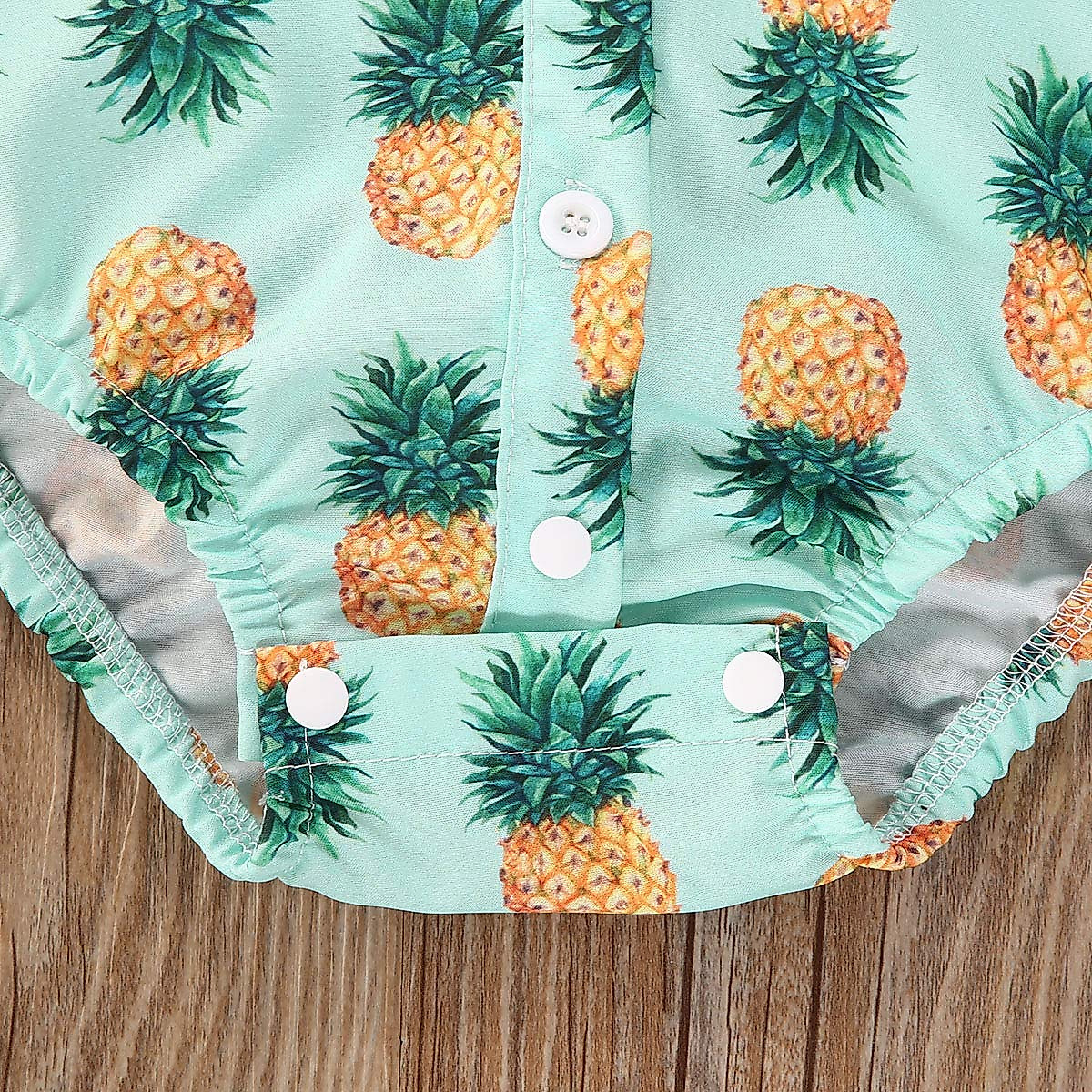 Bagilaanoe Infant Baby Boys Dress Shirt Bodysuit Formal Short Sleeve Rompers One Piece Outfits Gentlemen Clothes Pineapple/6-12 Months