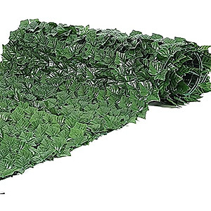 Expandable Faux Privacy Fence Artificial Ivy Fence Artificial Hedges Panels Roll | Trellis with Artificial Leaves Garden Privacy Screens Decorative Fences for Garden Balcony Outdoor (Size : 1×2m)