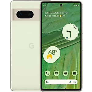 Google Pixel 7 5G 128GB 8GB RAM 24-Hour Battery Factory Unlocked for GSM Carriers Global Version - Lemongrass (Renewed)