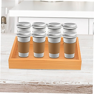 ABOOFAN Wooden Storage Tray Rectangular Breakfast Tray Silverware Organizer for Organizer Drawer Insert Kitchen Drawer Organizer for Large Utensils Utensil Drawer Dish Rectangle