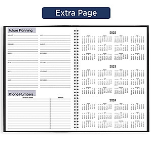 AT-A-GLANCE 2023 Monthly Planner, DayMinder, 8" x 12", Large, Faux Leather, Black (SK200)