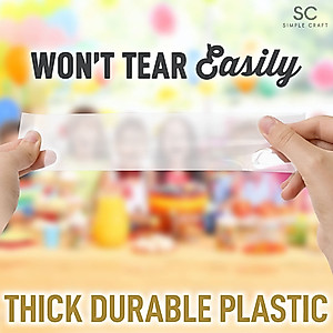 Simple Craft 200 Pack Candy Treat Cellophane bags - 8x10 Thick Plastic Candy Bags With Ties For Goodie Bags - Clear Cellophane Treat Bags For Candy, Cookies & Pastries (8''x10'')