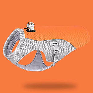 Pet Clothing Dog Cooling Vest Harness Evaporation Coat Reduce Body Heat for Hiking Orange L