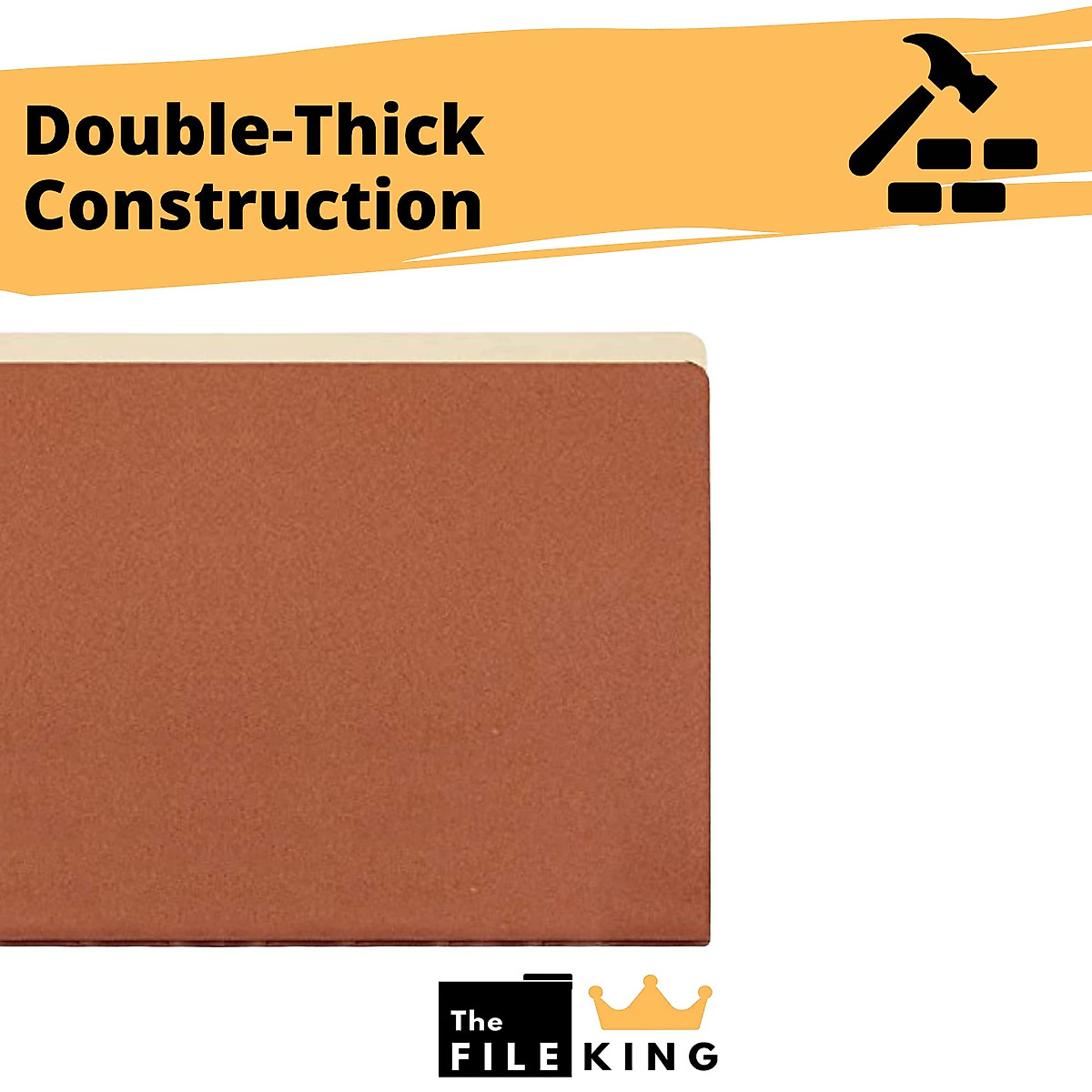 The File King Expanding Accordion File Folder - Legal Size | Box of 10 Redropes | 3.5” Expansion | Store and Organize Papers | Keep Records in One Place | Save Time Searching