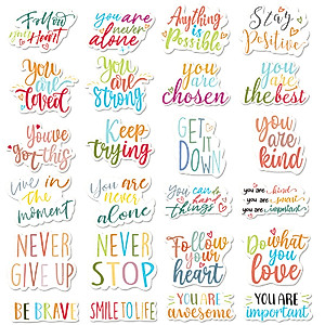 24 Pieces Inspirational Fridge Magnets Locker Magnets for Girls Motivational Quotes Magnets Cute Refrigerator Magnets for Classroom Whiteboard School Car Office Accessories (Cute)