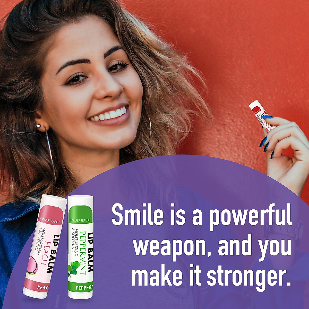 AZEN 8 Pack Lip Balm Stocking, Natural Lip Balm Bulk, Moisturizing Lip Balm for Dry Lips