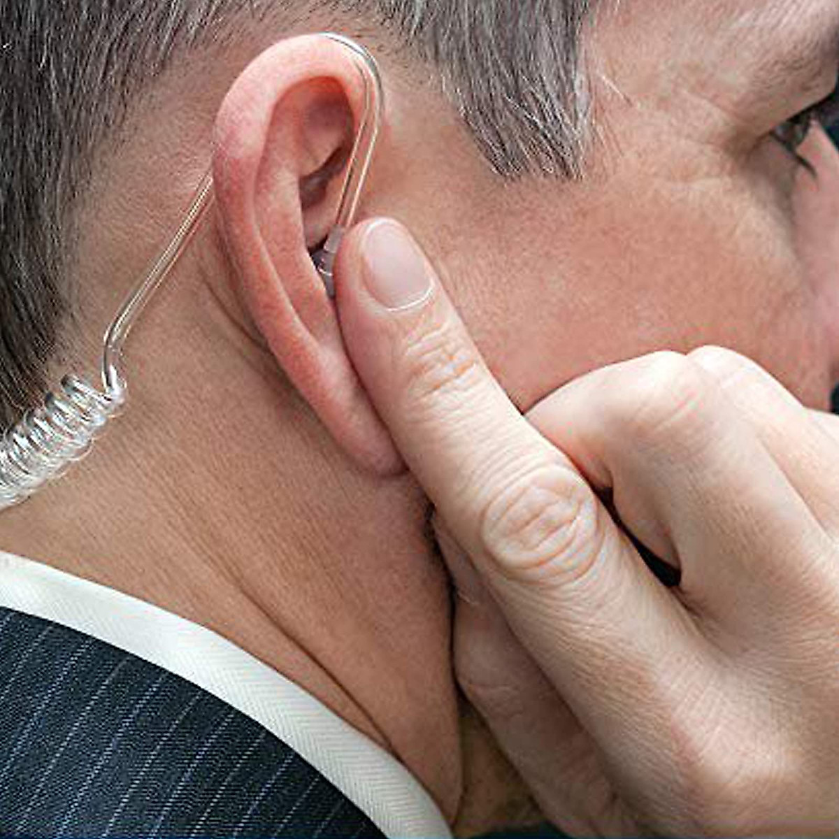 10-Pack Replacement Acoustic Coil Tube Walkie Talkie Earpieces for Baofeng Motorola Kenwood Retevis Midland Two Way Radios Headset Secret Spy Game Earpiece