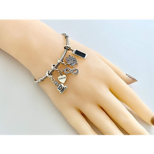 BOLENVI Dazzling Pink Lotus Yoga Yogi Buddhism 925 Sterling Silver Pendant Charm Bead For Pandora & Similar Charm Bracelets or Necklaces