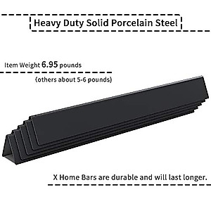 X Home 22.5-Inch Heavier Flavorizer Bars Replacement for Weber Genesis Silver/Gold B & C, Spirit E-310, Spirit 300 Series (Side-Mounted Control) Grill Parts, Porcelain-enameled, 5-Pack