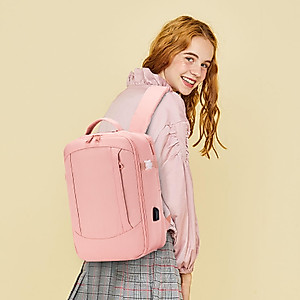 COSCOOA Expandable Travel Backpack for Men Women 15.7x7.8x9.8 Inch 20L Flight Approved Carry On Backpack Small Luggage Backpack, 15.6 Inch Laptop Business Daypack Weekender Bag