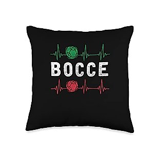 Boules - Lawn Bowls Bocce Ball Sports Designs Ball Player Boules Bocce Throw Pillow, 16x16, Multicolor