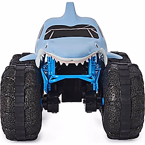 Monster Jam, Official Megalodon Storm All-Terrain Remote Control Monster Truck Toy Vehicle, 1:15 Scale