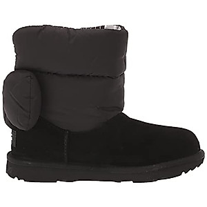 UGG Girls K Bailey Bow Maxi Fashion Boot, Black, 7 Toddler