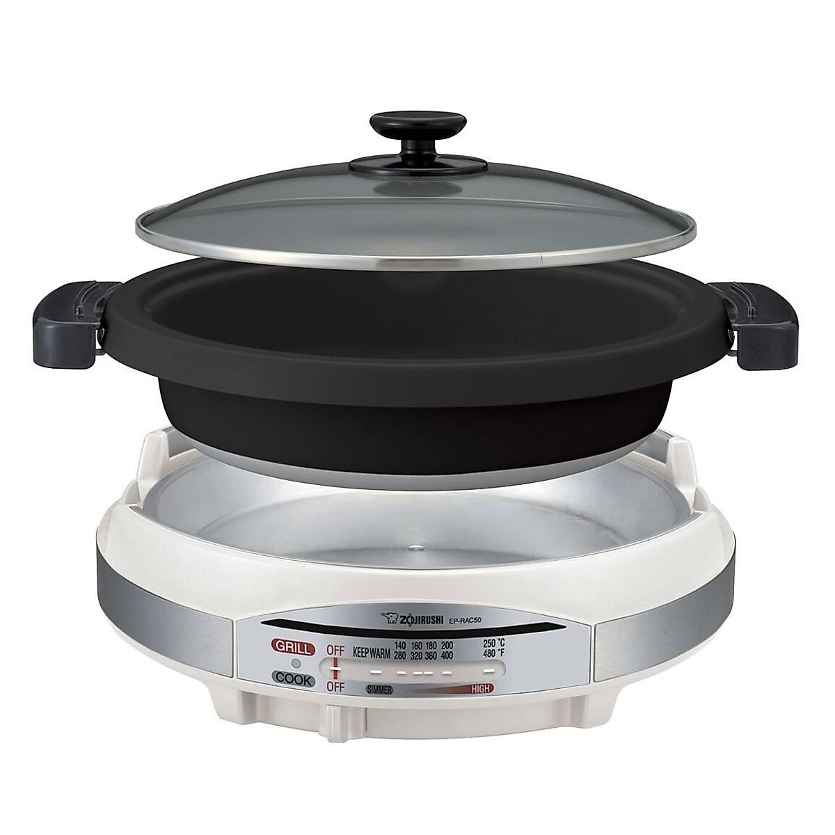Zojirushi EP-RAC50 Gourmet d'Expert 1350-Watt Electric Skillet & EP-PBC10 Gourmet d'Expert Electric Skillet