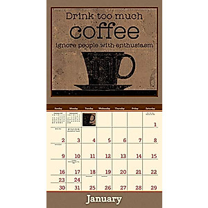 Coffee 2022 Deluxe Wall Calendar