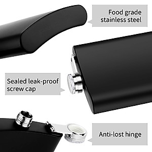 Elcoho 6 Sets 8 Ounce Stainless Steel Hip Flask Fluid-tight Flask Set with 6 Pieces Stainless Steel Shot Cups and Funnel