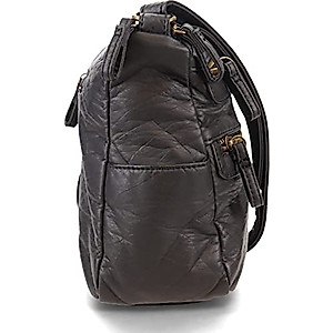 Bueno Women's, Elephant Washed Hobo BLACK NS