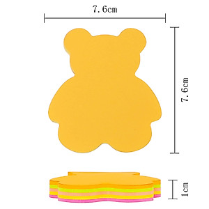 Sticky Notes, Self-Stick Removable Shaped Sticky Notes - 14 Pads - 100 Sheets 6 Pad Shaped Notes -20 Sheets 8 Pad Animal Notes(14 Pack)