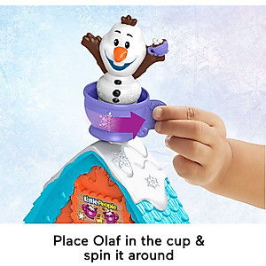 Fisher-Price Little People Toddler Toy Disney Frozen Olaf’s Cocoa Café Playset with Figure for Preschool Pretend Play Kids Ages 18+ Months