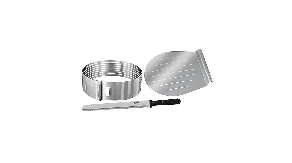 Zenker Stainless Steel Cake Slicing Kit – Perfect Layers