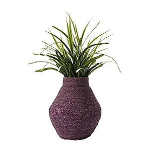 Bloomingville Hand-Woven Seagrass, Lilac Color Basket
