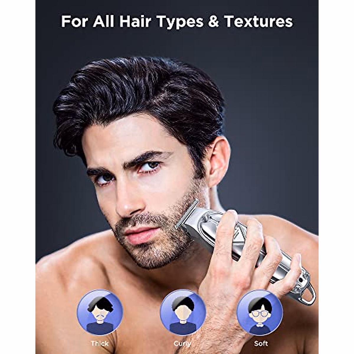 Limural Professional Hair Clippers and Trimmer Kit for Men - Cordless Barber Clipper + T Blade Outliner, Complete Hair Cutting Kits with 13 Premium Guards, LED Display, Taper Lever & 5 Hrs Runtime