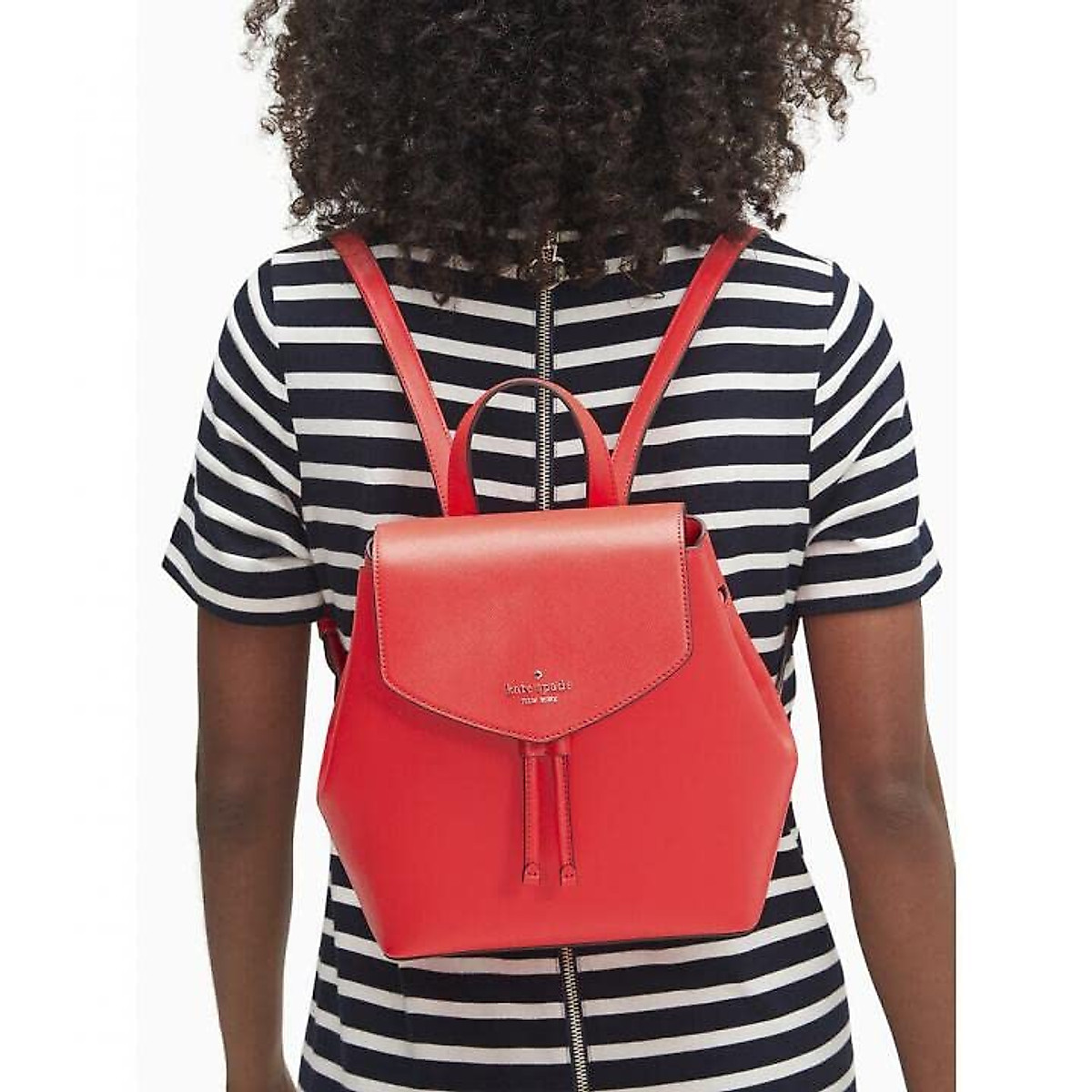 Kate Spade New York Lizzie Medium Flap Backpack (Geranium)