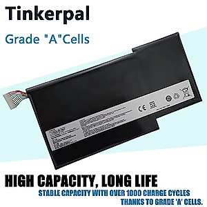 Tinkerpal BTY-M6J Laptop Battery Compatible with MSI GS63 7RE-009CN 018CN GS63VR 6RF-016CN 095CN 7RF-239CN 7RE-004CN GS73VR 258CN GS73 6RF-013CN 7RF-284CN Series BTY-U6J 64.98WH 11.4V