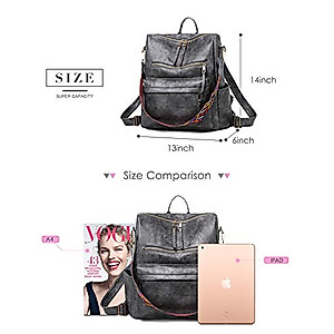 Tom Clovers Women Leather Backpack Daypack Casual Fashion Bag for Ladies Girls