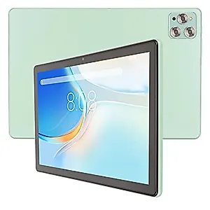 VINGVO Gaming Tablet, 6GB RAM 256GB ROM 10in Tablet 5MP 13MP Camera for Business (Green)
