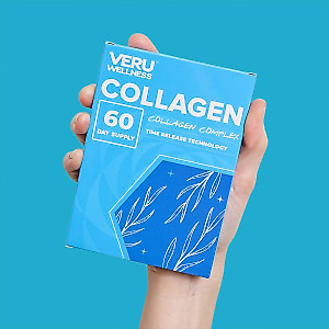 Veru Wellness Collagen Booster Patch - 60 Day - Easy to Use - Support Skin, Joint, Hair and Nails