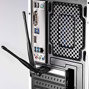 Eightwood 2.4GHz 5GHz 5.8GHz Dual Band WiFi Antenna 5dBi RP-SMA Antenna (2-Pack) for PC Desktop, WiFi Router, PCIe Network Card, USB Adapter, Wireless Range Extender, IP Camera