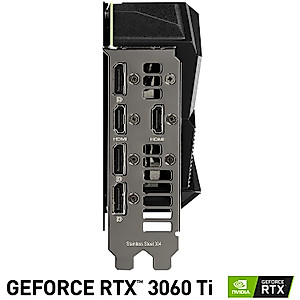 ASUS KO NVIDIA GeForce RTX 3060 Ti V2 OC Edition 8GB GDDR6 Gaming Graphics Card- PCIe 4.0, 8GB GDDR6 memory, LHR, HDMI 2.1, DisplayPort 1.4a, Axial-tech Fan Design, 0dB technology, Enduring capacitors