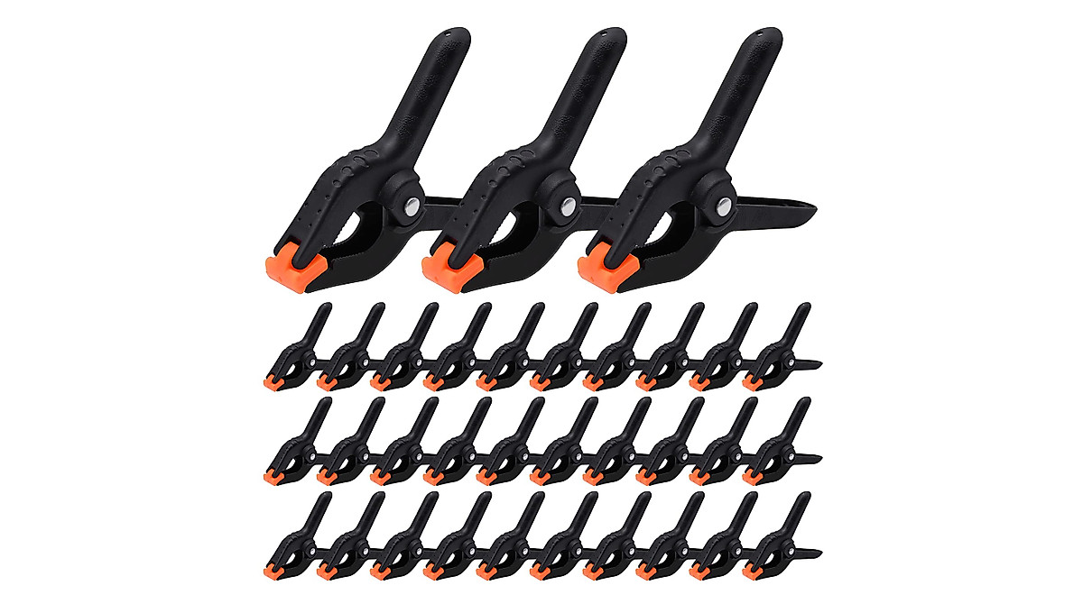 30 Pack Spring Clamps, 3.5 Inch Professional Plastic Spring Clamps ...