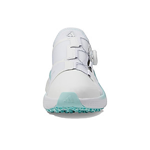 adidas Women's Solarmotion Spikeless BOA Golf Shoes, Footwear White/Silver Metallic/Semi Flash Aqua, 9.5