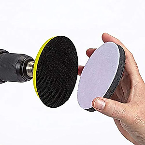 5 Pack 5 Inch Soft Density Interface Pads Hook and Loop 5" Sponge Cushion Buffer Backing Pad (Set of 5)