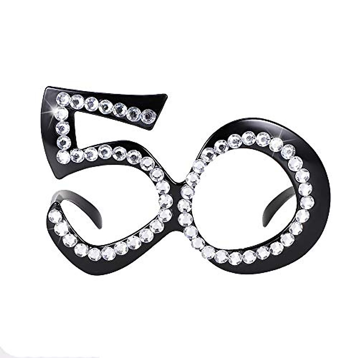 KKBES Happy Birthday Glasses 50th Birthday Party Eyeglasses Birthday Party Props 50th Anniversary Party Glasses Farty Favors