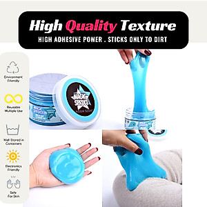 FINOCLAY Car Cleaning Gel Kit for Interior, Non-Water Car Detailing Putty, Scented Car Dashboard Cleaner, Car Cleaning Products, Upholstery Dust Remover, Vent, Reusable PC Laptop, Keyboard Cleaner