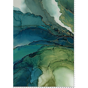 Northcott Midas Touch 30" Multi Texture Panel W/Metallic Gold Teal/Green