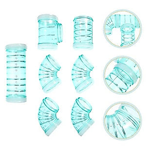 Balacoo 4pcs Hamster Tubes Set, Hamster Cage Tube Hamster Tube Hamster Tubes Set Hamster Tunnels for