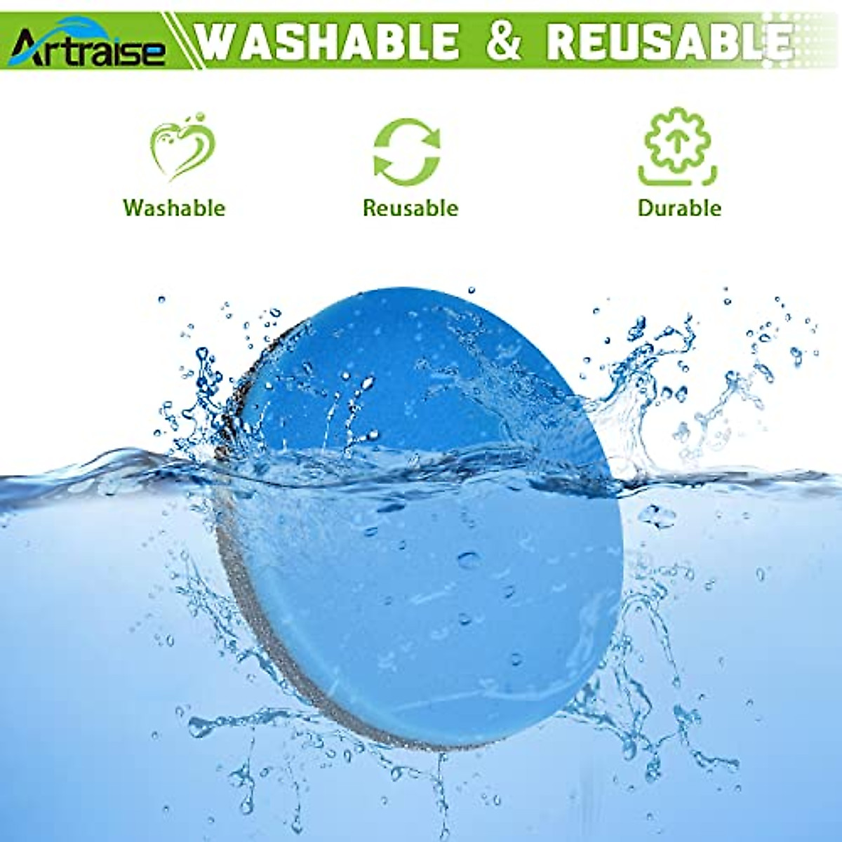 Vacuum Filter For Bissell Style 1214 Cleanview Swivel Rewind & PowerGlide Pet Powerlifter and PowerForce Cleaner, Compare to Part # 12141, 5 Pack Foam Filters