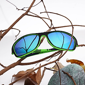 Tskestvy 4 Pairs Polarized Sunglasses for Men Women Sports Wrap Around Shades UV Protection Running Fishing Biking Cycling