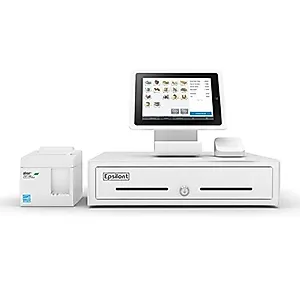 Epsilont Star Micronics TSP143III USB Receipt Printer, Stand for 10.2” & 10.5” iPads, Cash Drawer, Compatible with Square (White)