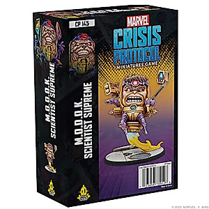 Atomic Mass Games Marvel: Crisis Protocol M.O.D.O.K. Scientist Supreme Character Pack - Unleash Sinister Genius! Tabletop Superhero Game, Ages 14+, 2 Players, 90 Minute Playtime, Made